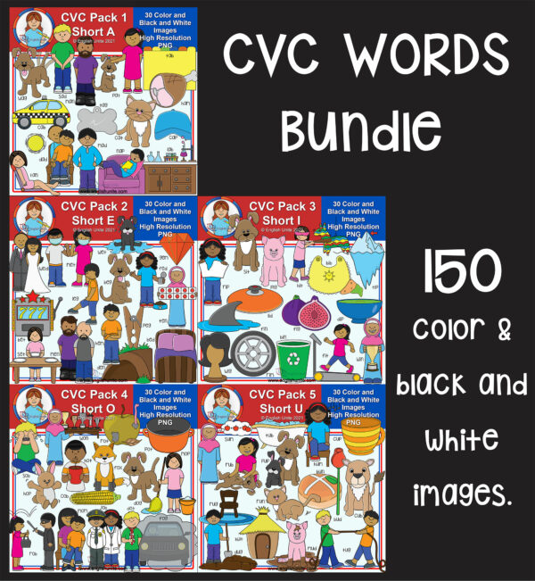 Clip Art - CVC Words Bundle | Made By Teachers