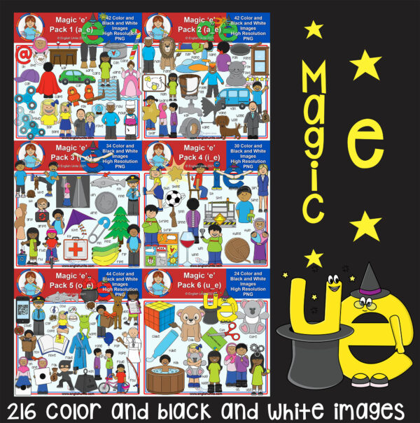 Clip Art - Magic E Bundle | Made By Teachers