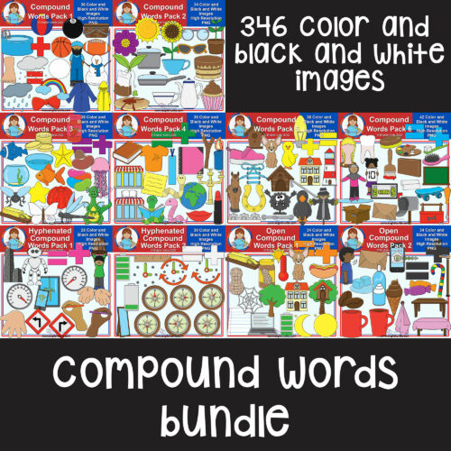 Clip Art - Compound Words Bundle | Made By Teachers