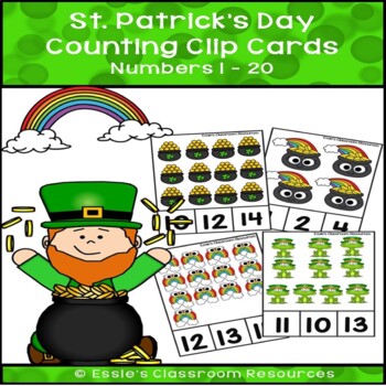 St Patrick's Day Counting Clip Cards | Made By Teachers