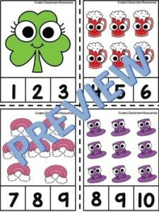 St Patrick's Day Counting Clip Cards | Made By Teachers