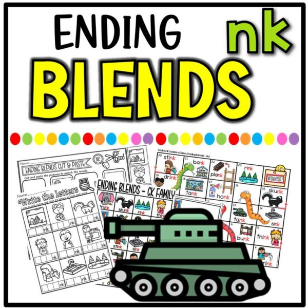 ending blends -nk poster and activities | Made By Teachers