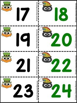 St. Patrick's Day Number Cards 1-100 (FREEBIE) | Made By Teachers