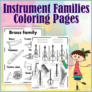 Instrument Families Coloring Pages | Made By Teachers