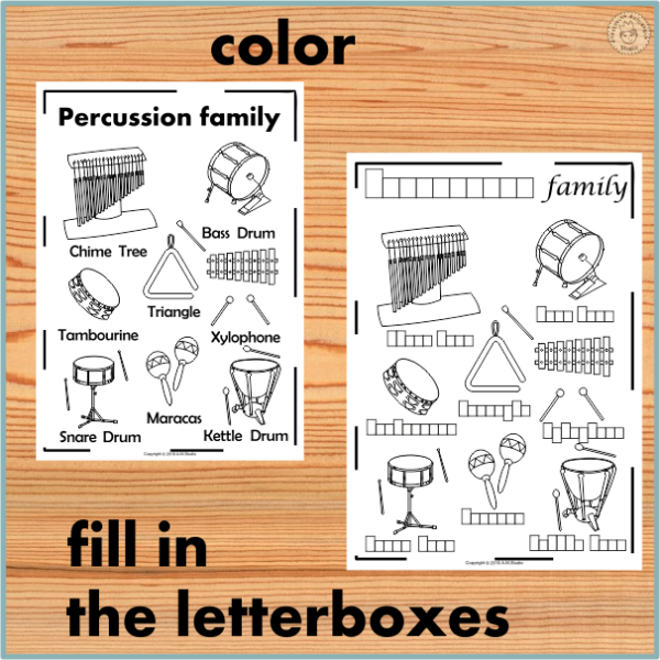 Instrument Families Coloring Pages | Made By Teachers