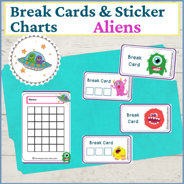 I Need a Break Card- Aliens | Made By Teachers