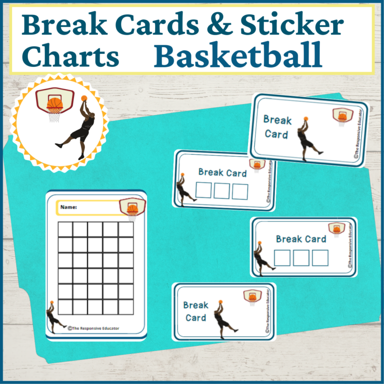 Behavior Visual Supports- Basketball | Made By Teachers