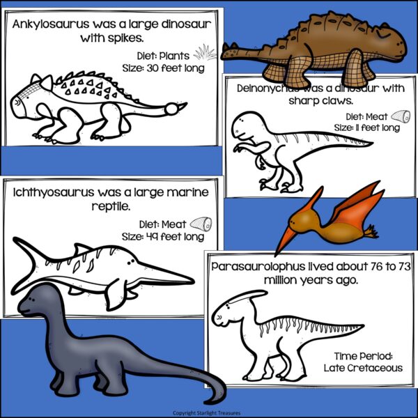 Dinosaurs Mini Book for Early Readers - Made By Teachers