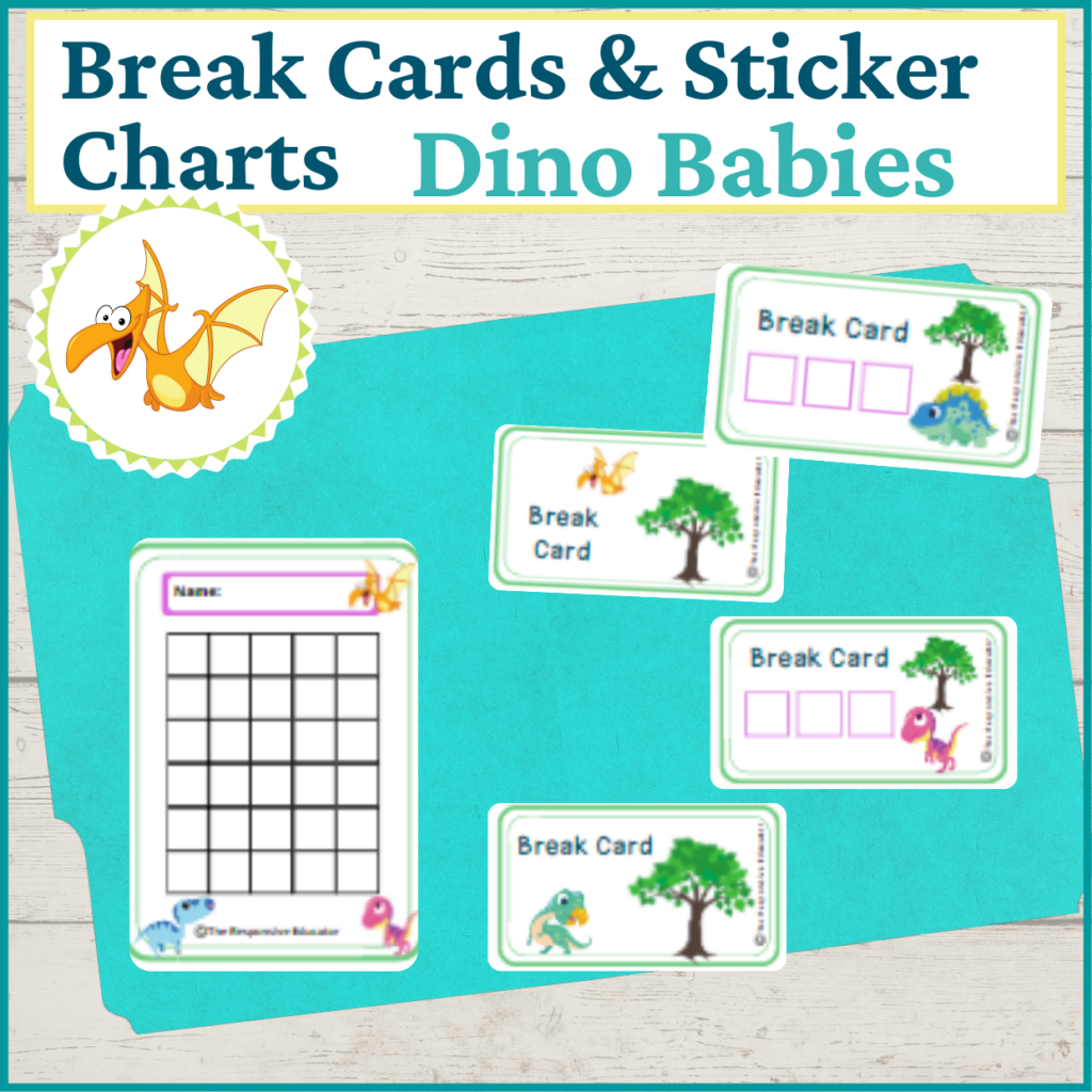 I Need a Break Card- Dino Babies | Made By Teachers