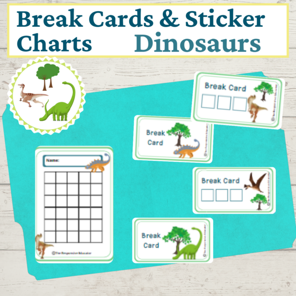 I Need a Break Card- Dinosaurs | Made By Teachers