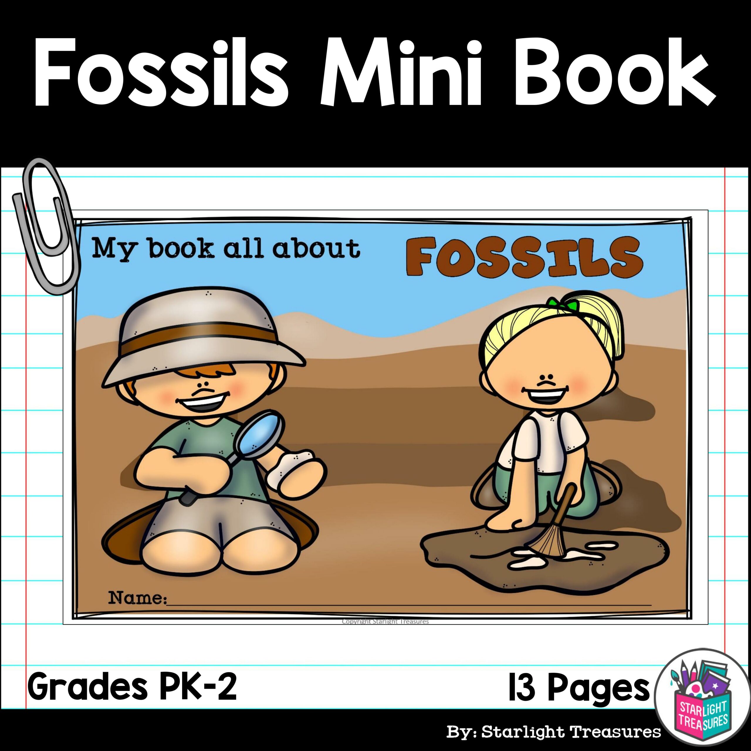Fossils Mini Book for Early Readers | Made By Teachers