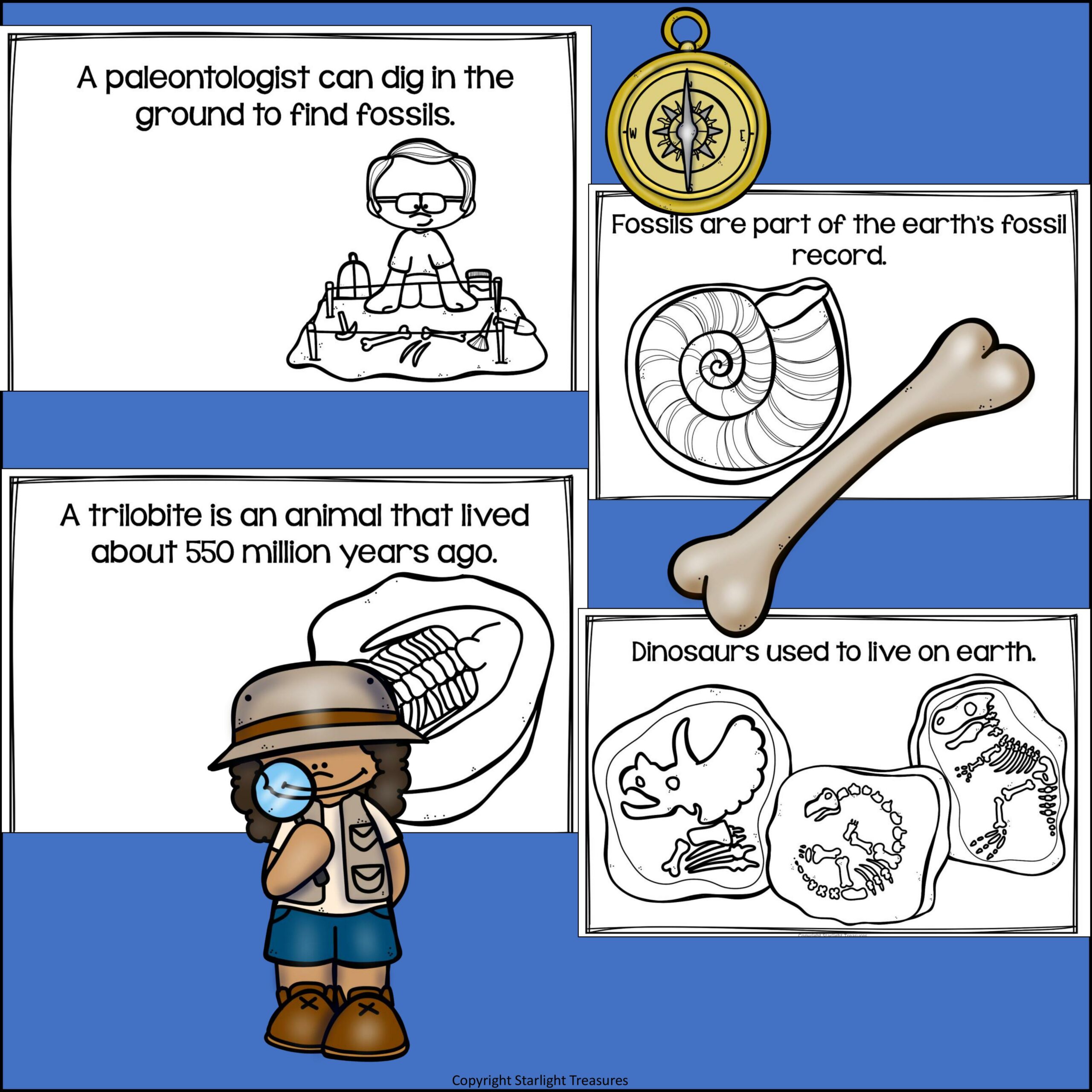 Fossils Mini Book for Early Readers | Made By Teachers