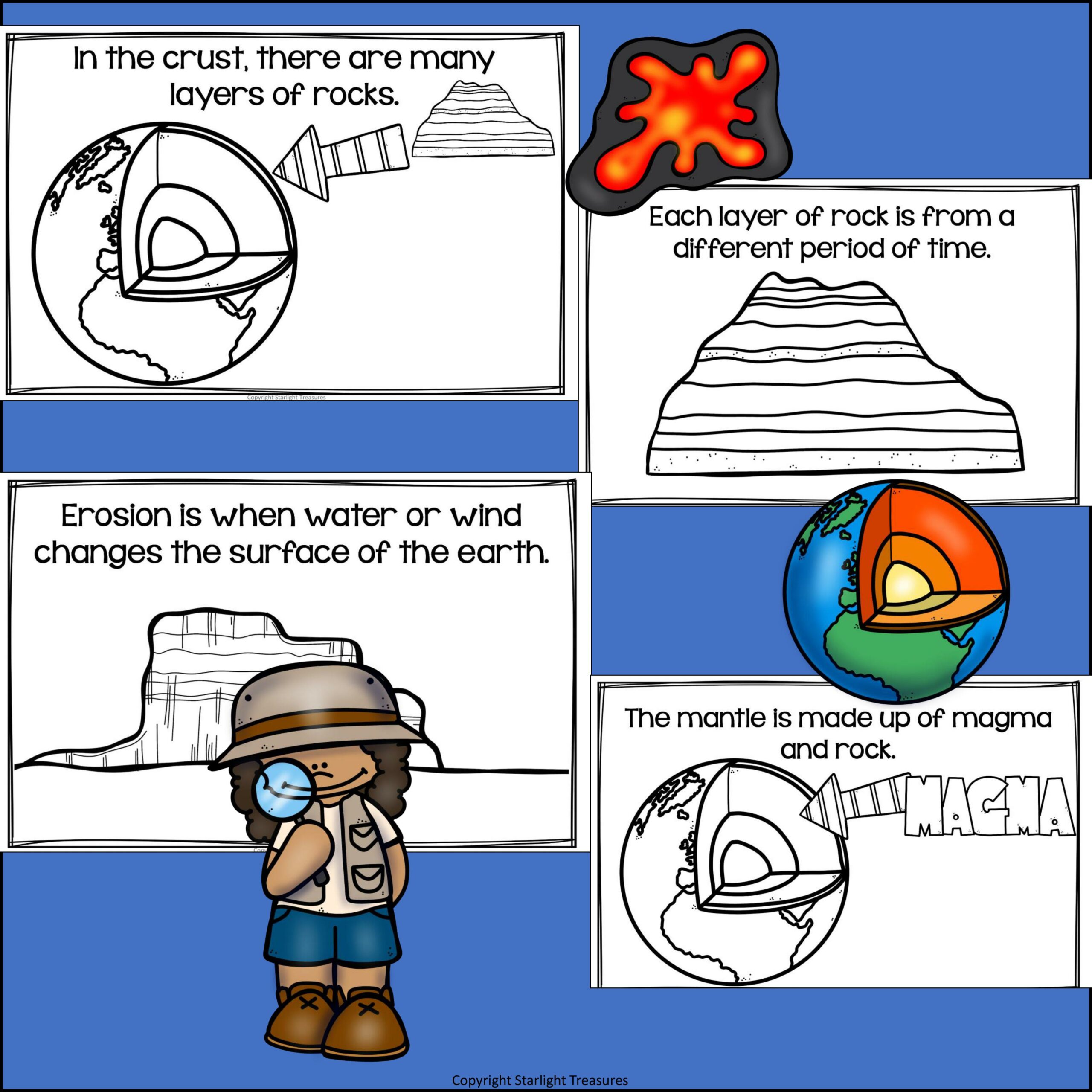 Layers of the Earth Mini Book for Early Readers: Geology | Made By Teachers