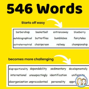 Multisyllabic Word Lists & Building Vocabulary Activities for 4th 5th ...
