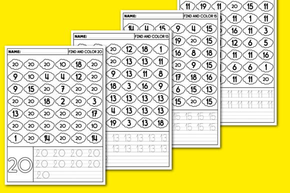 Number Tracing Writing Worksheets 1-20 | Made By Teachers