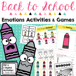 Back to School Emotions Activities, Games, Worksheets | Made By Teachers