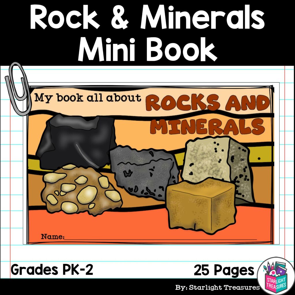 Type of Rocks and Minerals Mini Book for Early Readers: Rock, Minerals ...