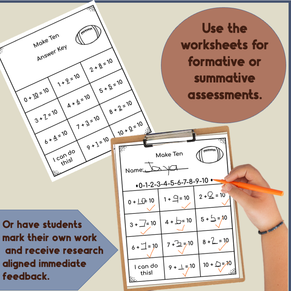 Make Ten Math Game | Made By Teachers
