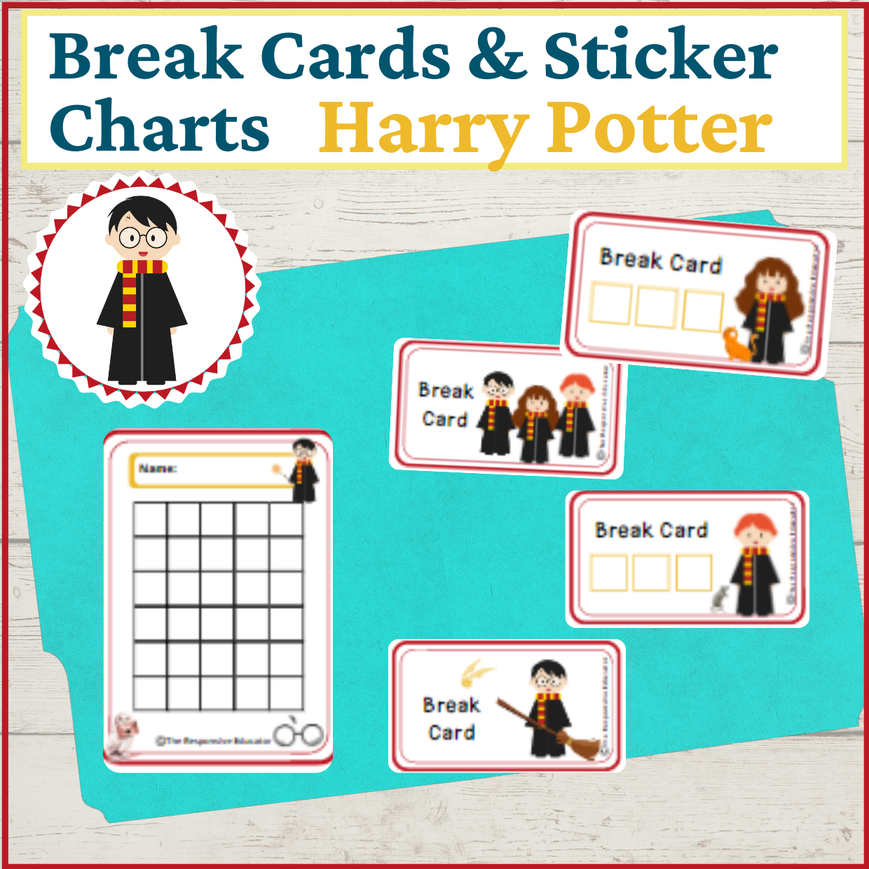 I Need a Break Card- Harry Potter | Made By Teachers