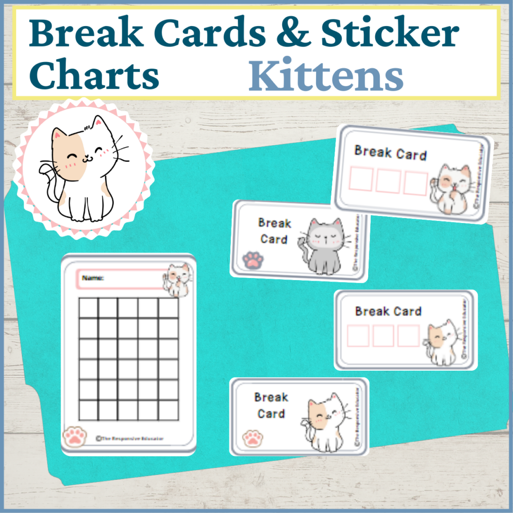 I Need a Break Card- Kittens | Made By Teachers