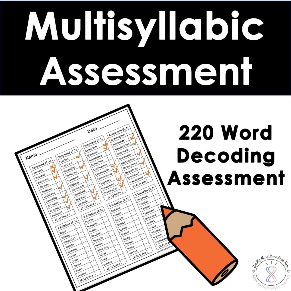 Multisyllabic Word Lists - Progress Monitoring - Baseline Decoding ...