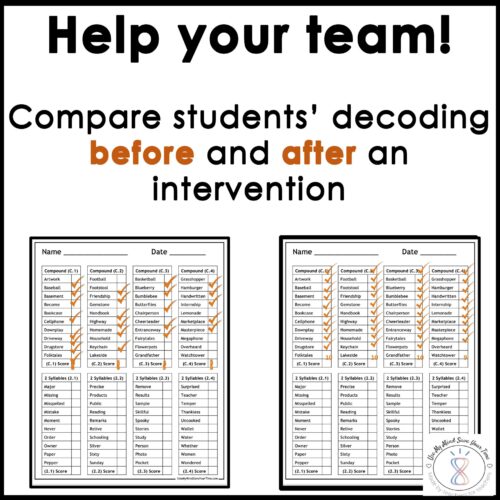 Multisyllabic Word Lists - Progress Monitoring - Baseline Decoding ...