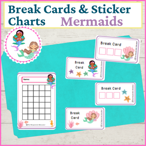 I Need a Break Card- Mermaids | Made By Teachers