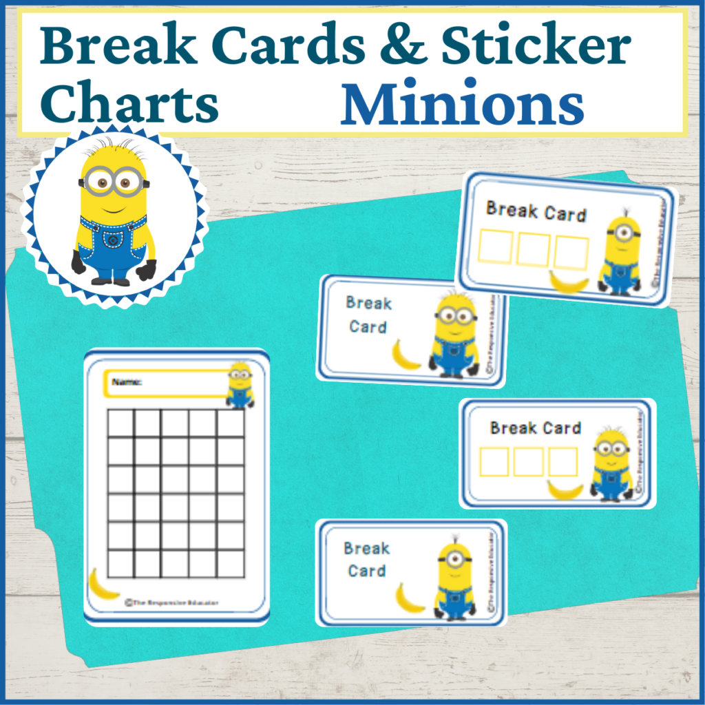 I Need a Break Card- Minions | Made By Teachers