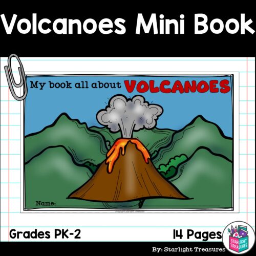 Volcanoes Mini Book for Early Readers | Made By Teachers