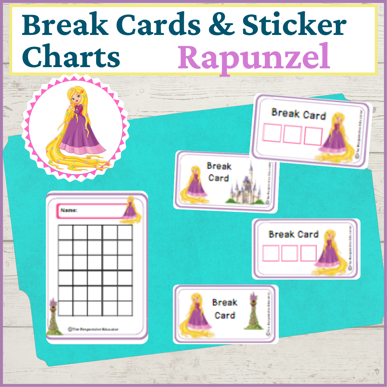 I Need a Break Card- Rapunzel | Made By Teachers