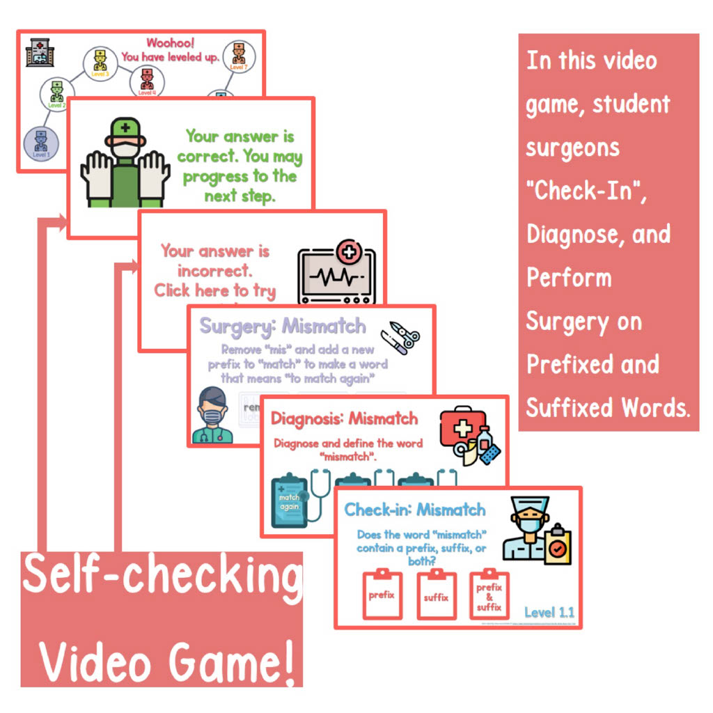 Decoding Multisyllabic Words with Prefixes Suffixes Games 3rd 4th 5th ...