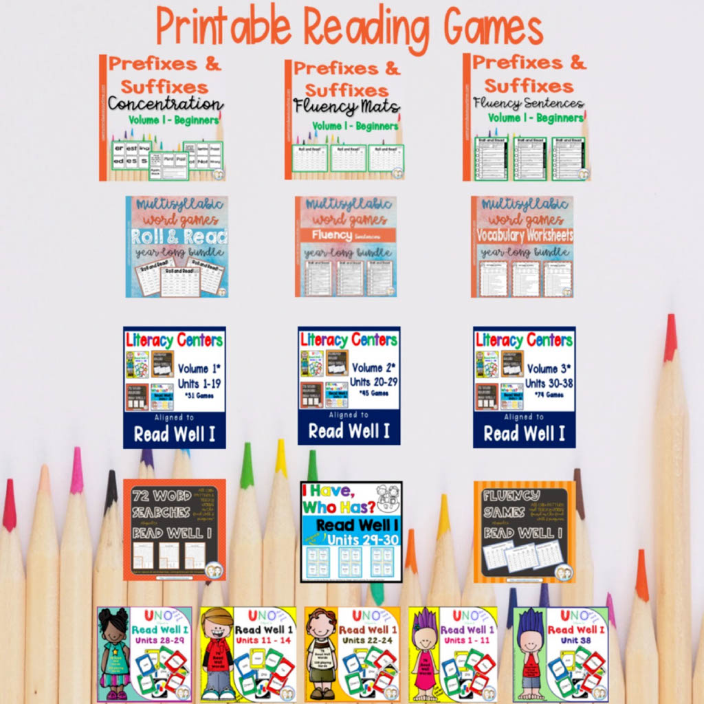 Decoding Multisyllabic Words with Prefixes Suffixes Games 3rd 4th 5th ...