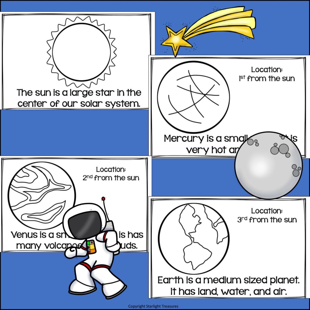 Solar System Mini Book for Early Readers: Space Activities | Made By ...