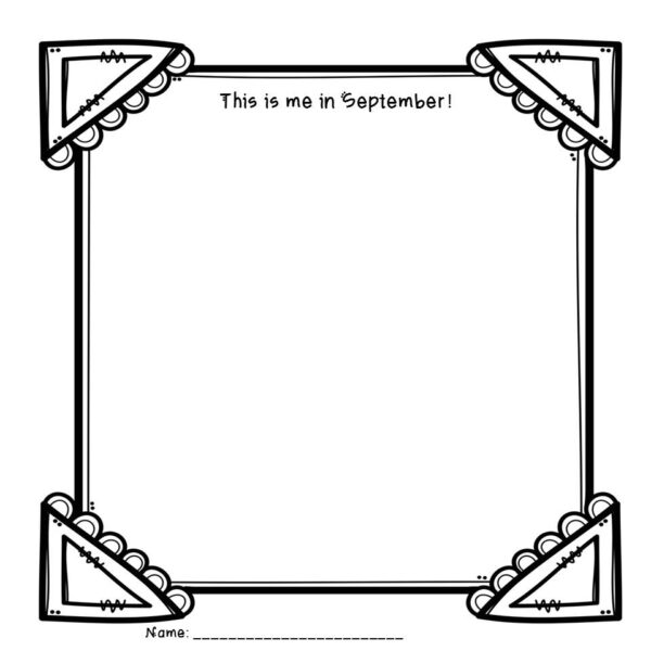 Self Portrait Frames- Monthly- Freebie | Made By Teachers