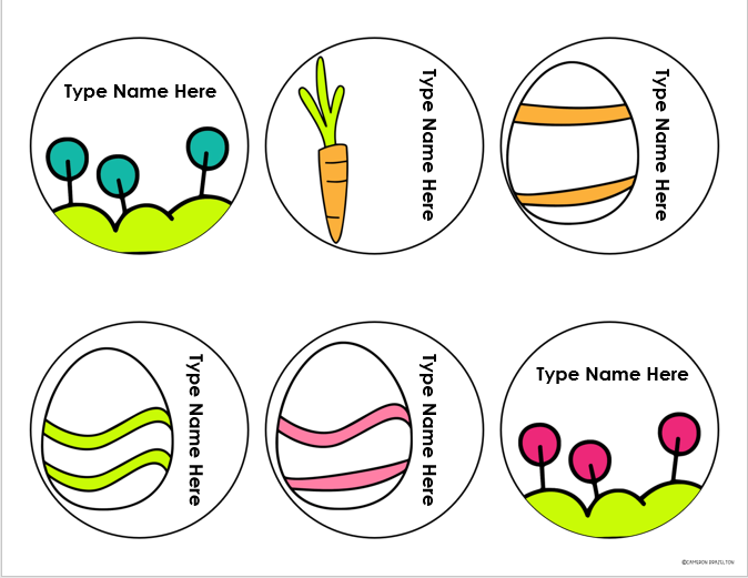 Spring Easter Bunny Door Display Bulletin Board Decoration EDITABLE ...