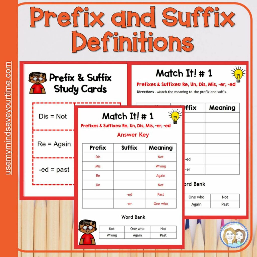 Multisyllabic Word List Games - Prefix Suffix Worksheets - Digital and ...