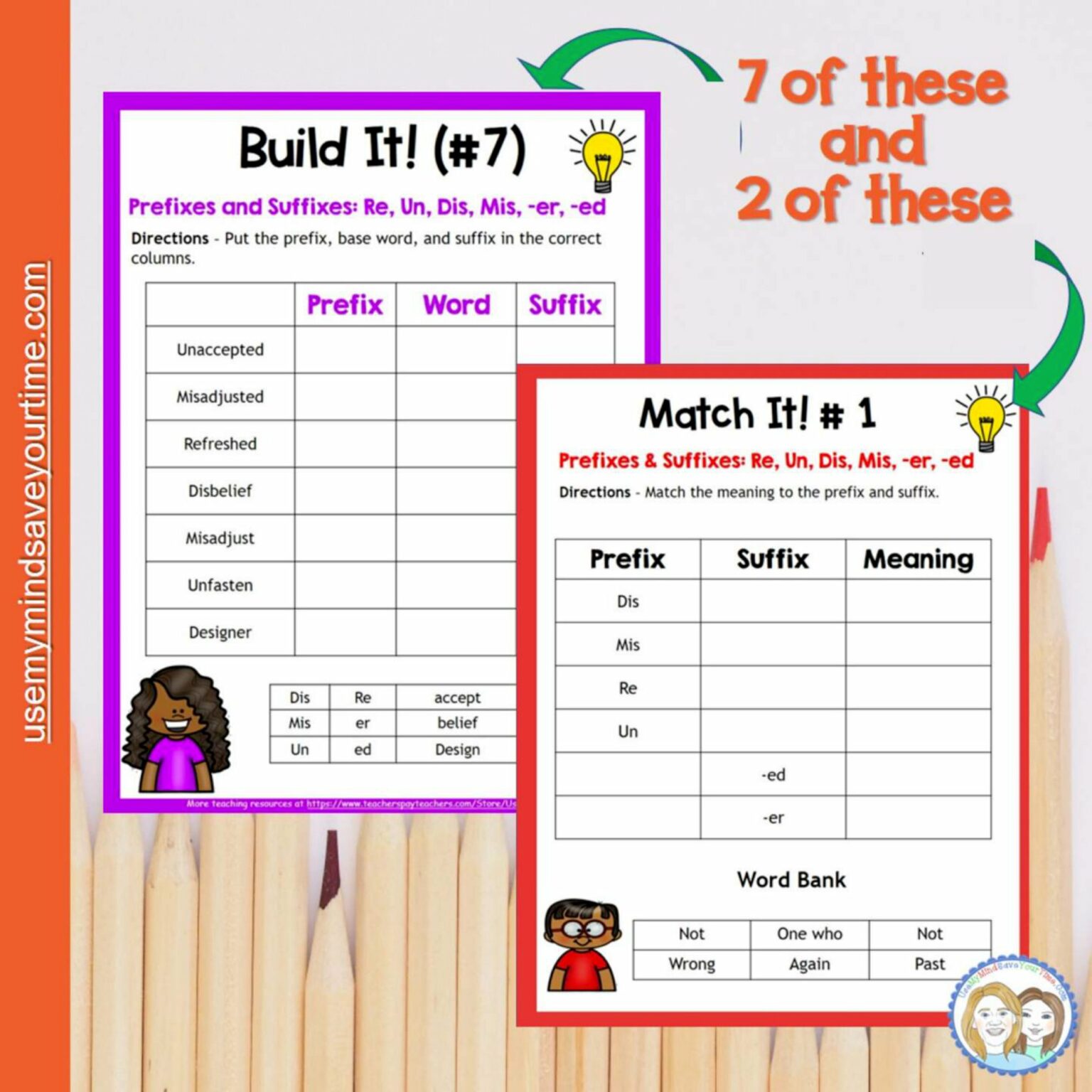 Multisyllabic Word List Games - Prefix Suffix Worksheets - Digital and ...