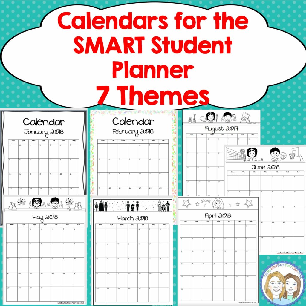 Editable Student Binder and Planner - Pre-Dated Agendas - Forms - Cute ...