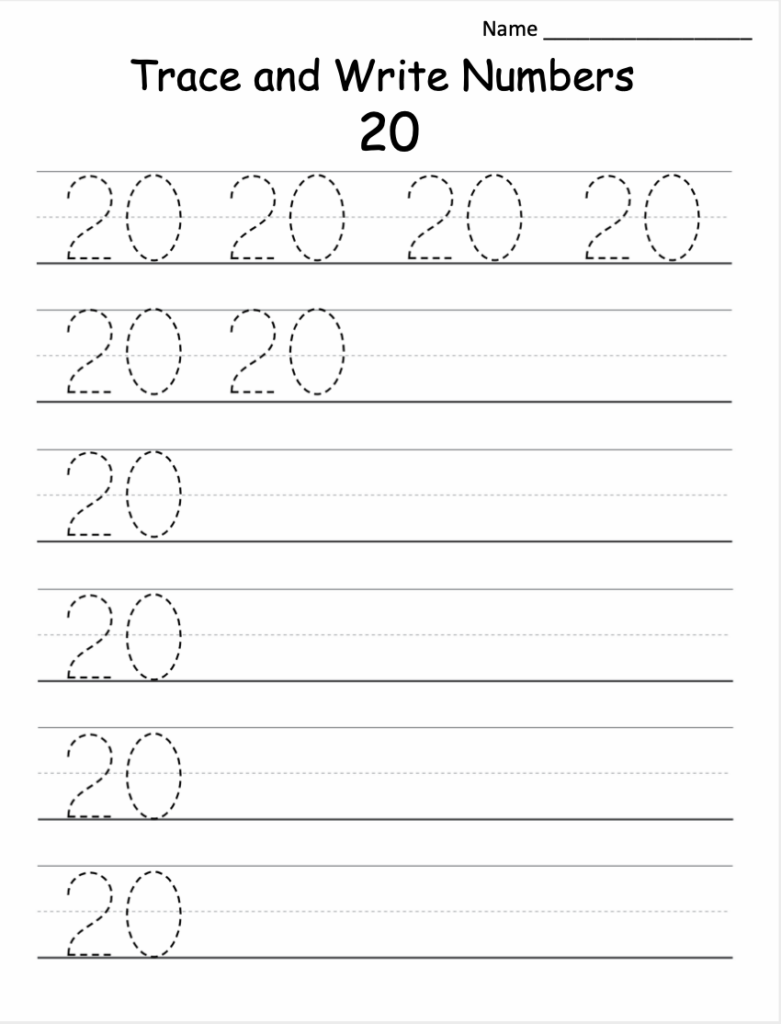 Trace, Write, Count, Recognize numbers to 20 | Made By Teachers