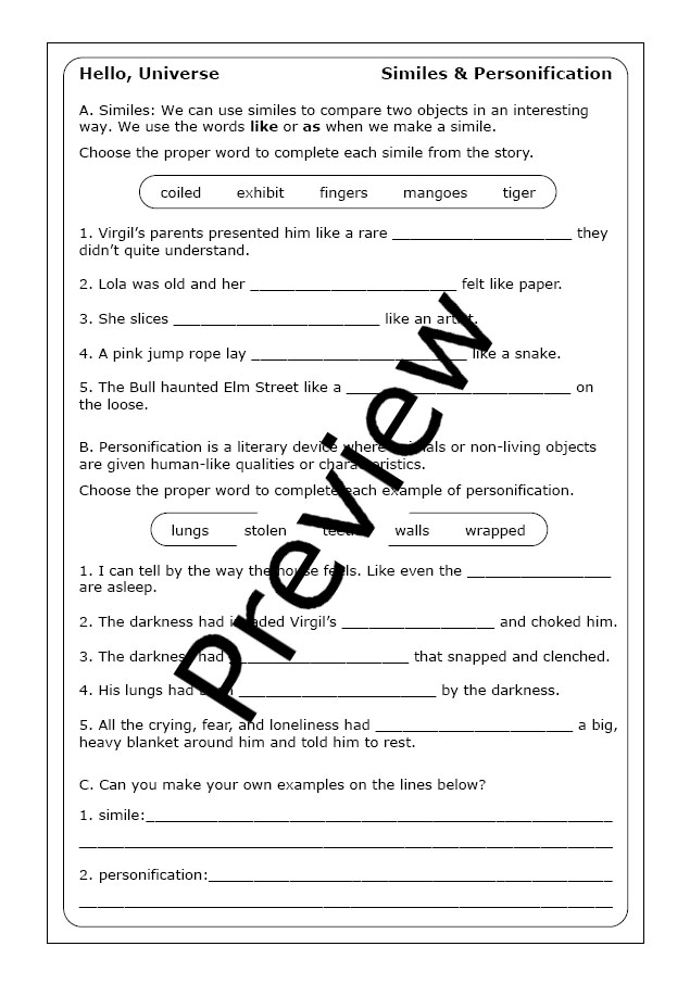 Erin Entrada Kelly "Hello, Universe" worksheets | Made By Teachers