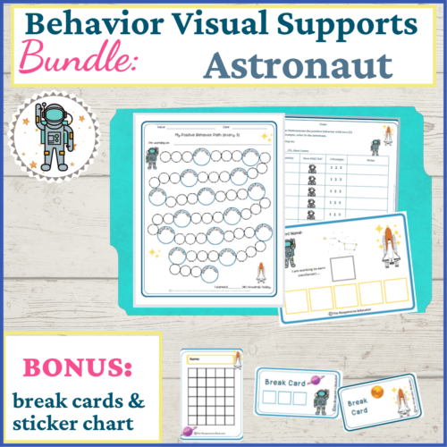 Behavior Visual Supports- Astronaut | Made By Teachers