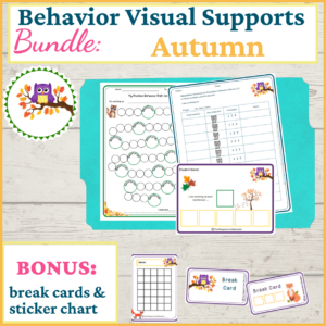 Behavior Visual Supports- Autumn | Made By Teachers