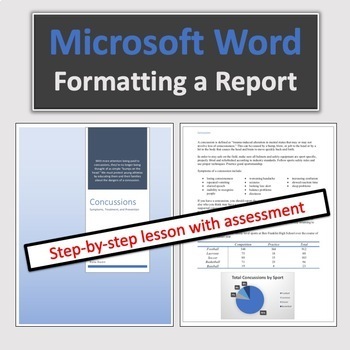 Formatting a Report in Microsoft Word Lesson w/ Test | Made By Teachers