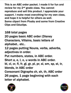 ABC Order Big Bundle Practice | Made By Teachers