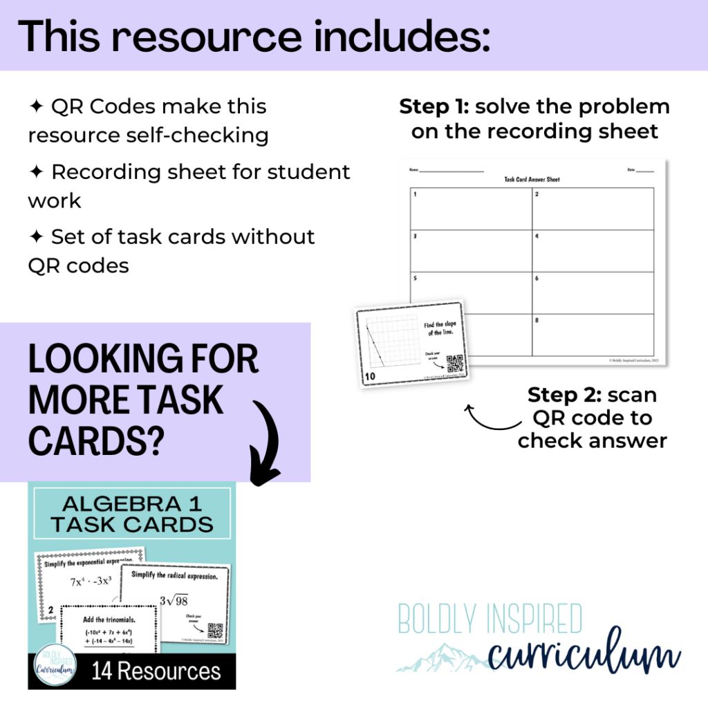 Finding Slope Task Cards | Made By Teachers