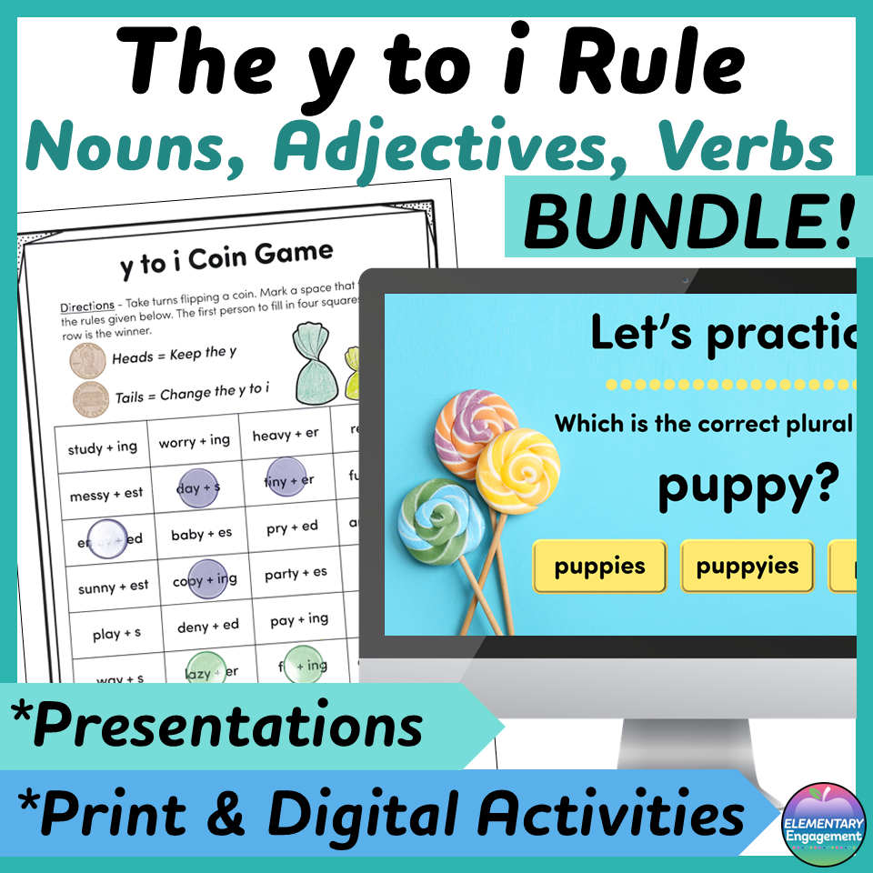 Double Consonants, Drop the Silent e Suffixes Print and Digital ...