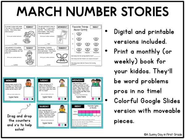 March Number Stories | Made By Teachers