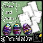 Roll an Easter Egg Roll and Draw Easter Egg Hunt Spring Art Sub Lesson ...