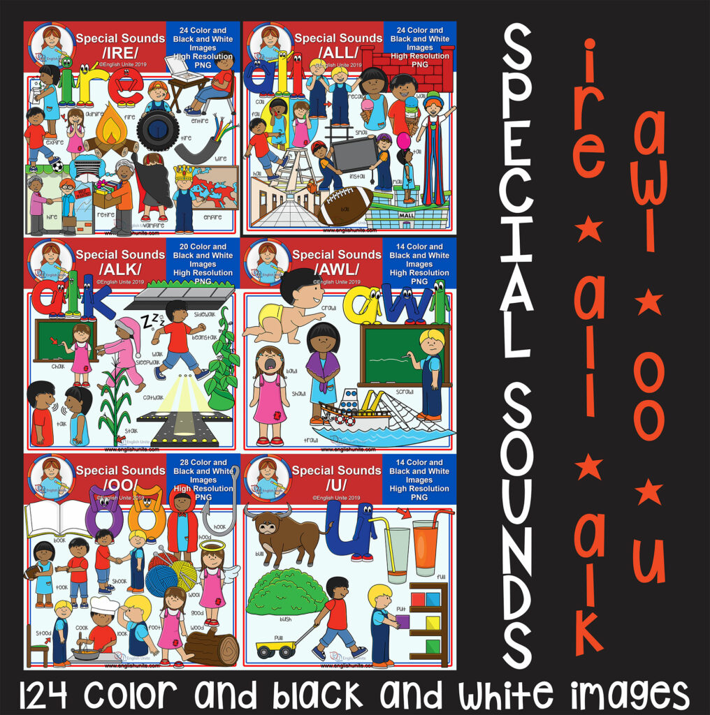 Clip Art - Special Sounds Bundle (ire; all, alk, awl, oo, u) | Made By ...