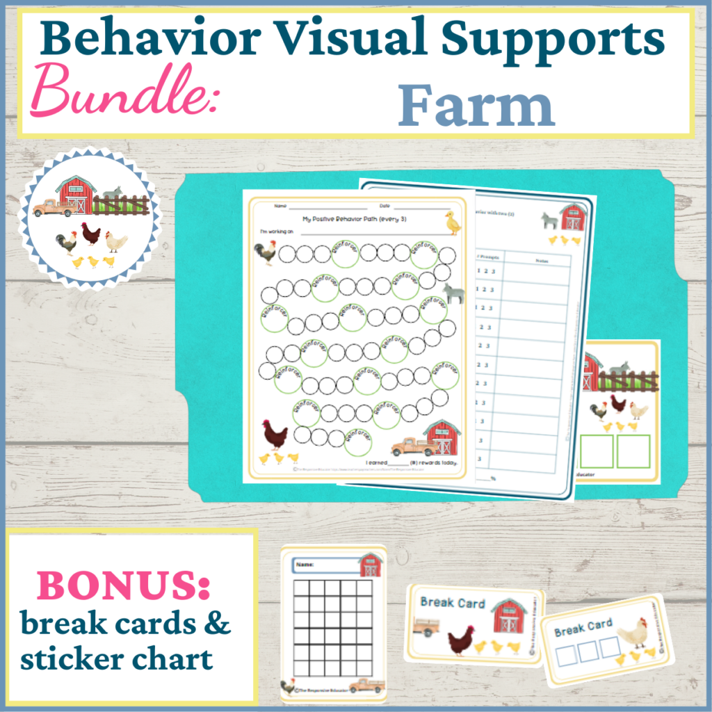 Behavior Visual Supports- Among Us | Made By Teachers